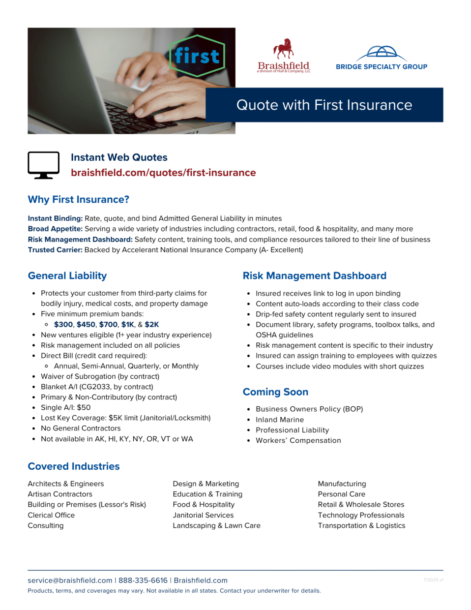 First Insurance – Braishfield